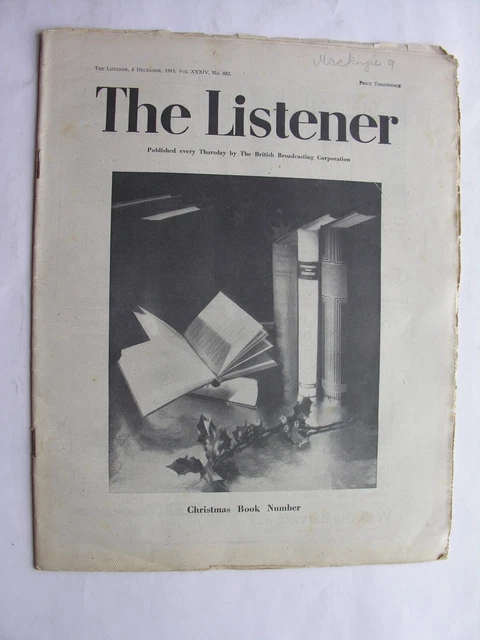 THE LISTENER DECEMBER 6 1945 UNRRA German Camp Denmark Sweden L.A.G ...