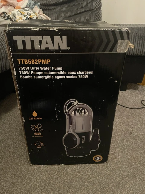 TITAN TTB582PMP 750W Dirty Water Pump 220-240V £39.99 - PicClick UK