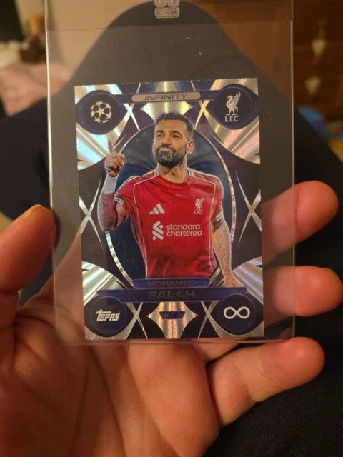 TOPPS MATCH ATTAX 2025 2026 Infinity Mohammed Salah Liverpool UCL Foil ...