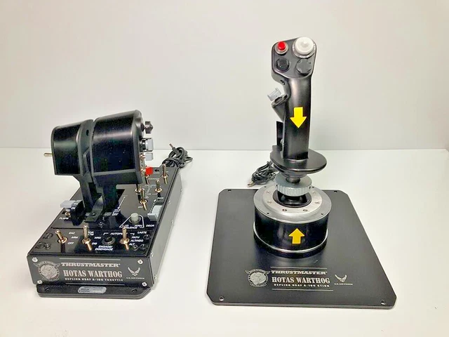 THRUSTMASTER HOTAS WARTHOG Joystick and Throttle Control Wired Gaming ...