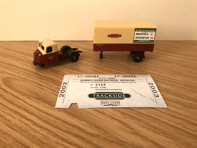 LLEDO DAYS GONE Trackside Scammell Scarab Van Trailer British Rail ...