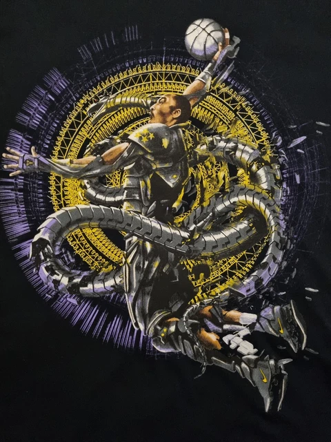 NBA NIKE DRI-FIT Kobe Bryant Bionic Robot Comic Series Tshirt / Shirt ...