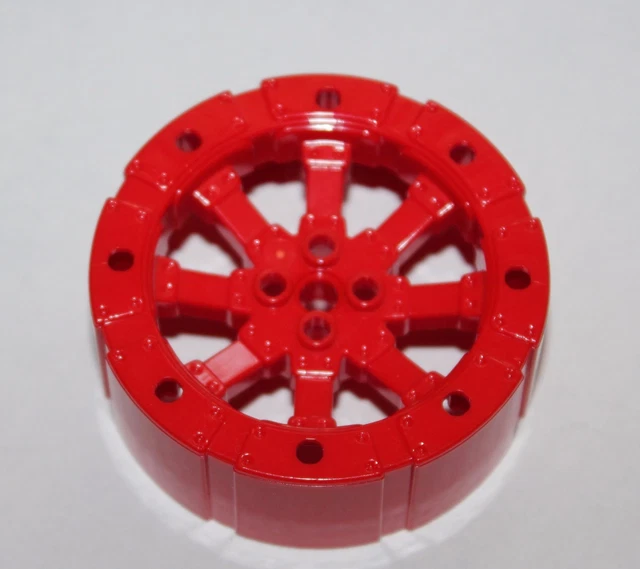 LEGO RED WHEEL Wagon Viking with 12 Holes 55817 set 7944 8060 Fire ...