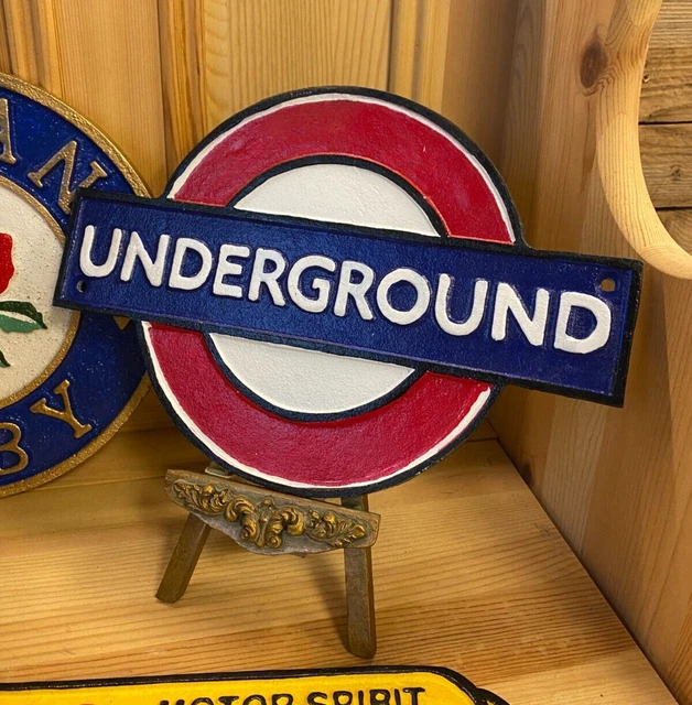 LONDON UNDERGROUND SIGN. New cast iron reproduction sign plaque £28.99 ...