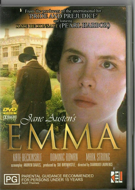 EMMA DVD JANE Austens Kate Beckinsale Producer of Pride and Prejudice 1996 Movie $17.77 ...