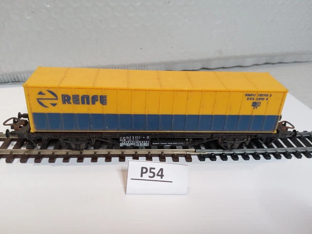 LIMA HO GAUGE DB FLAT WAGON w/ CONTAINER D306 115 79 MODEL UNBOXED. My ...