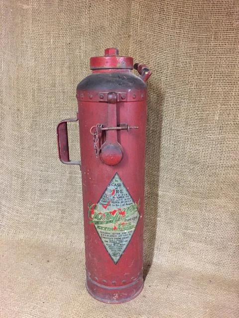 VINTAGE CONQUEST FIRE Extinguisher Super Rare Patent 1930’s £85.00 ...