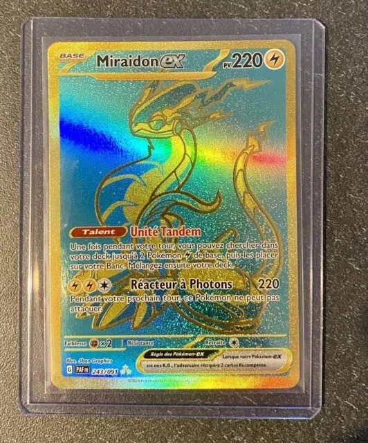 MIRAIDON EX 243/091 Destinées À Paldea Carte POKÉMON Fr NeuF Secrète ...