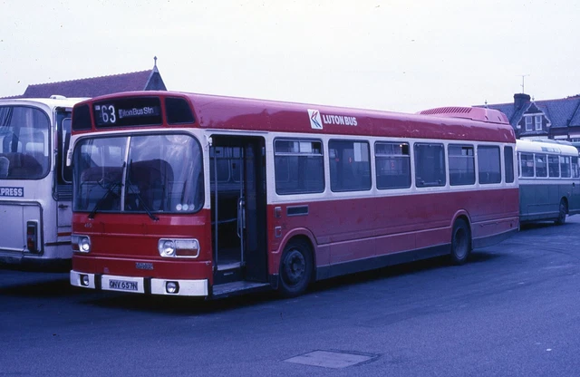 COLOUR SLIDE, UNITED Counties, Leyland National, GNV657N, Luton Bus £1. ...