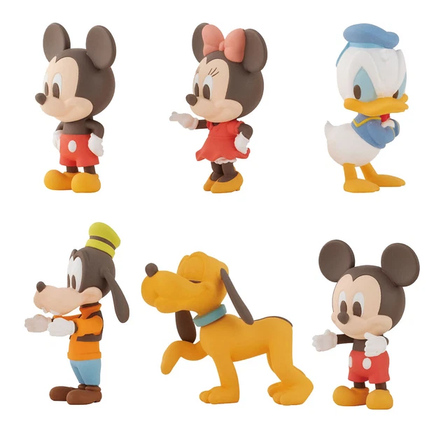 DISNEY FRIENDS LINE up Figure Vol 1 Bandai Gashapon Donald Duck Pluto ...