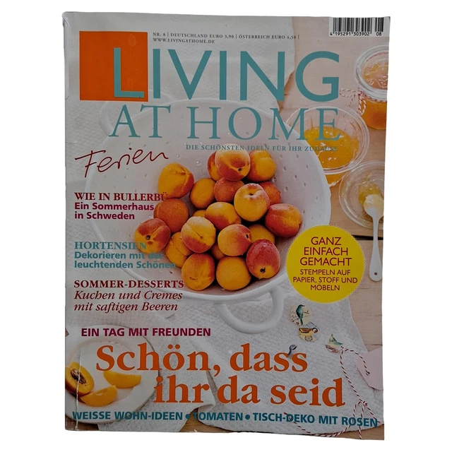 LIVING AT HOME Magazine Été Desserts Idées Déco EUR 5,95 - PicClick FR