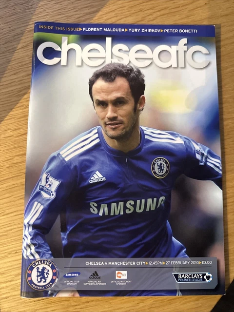 CHELSEA VS MANCHESTER City 2010 Matchday Programme £3.00 - PicClick UK