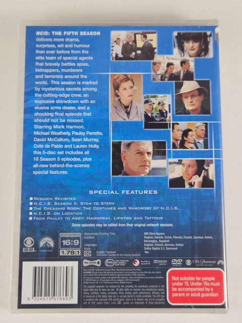 NCIS: SEASON 5 DVD 5-Disc (New & Sealed) Region 4 $11.98 - PicClick AU