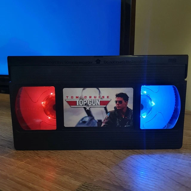 TOP GUN LED VHS Video Tape Lamp Birthday Christmas Gift Ideas Retro 80s ...