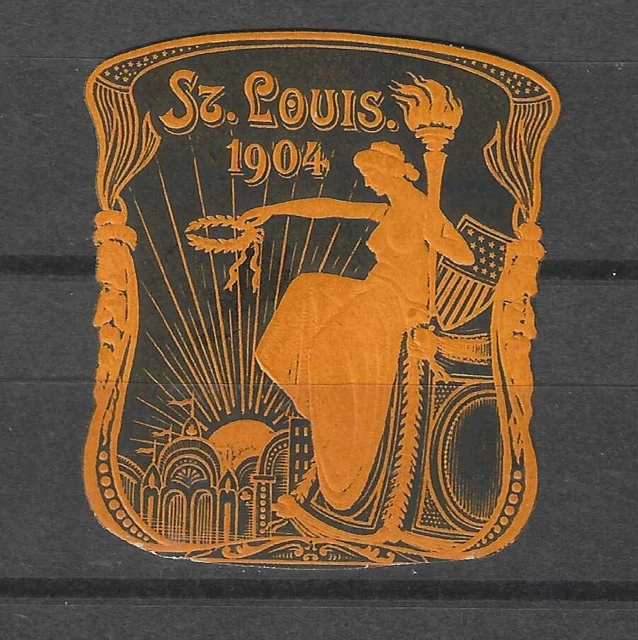 POSTER STAMP, VIGNETTE, Cinderella. 1904 - Exposition Saint-Louis USA ...