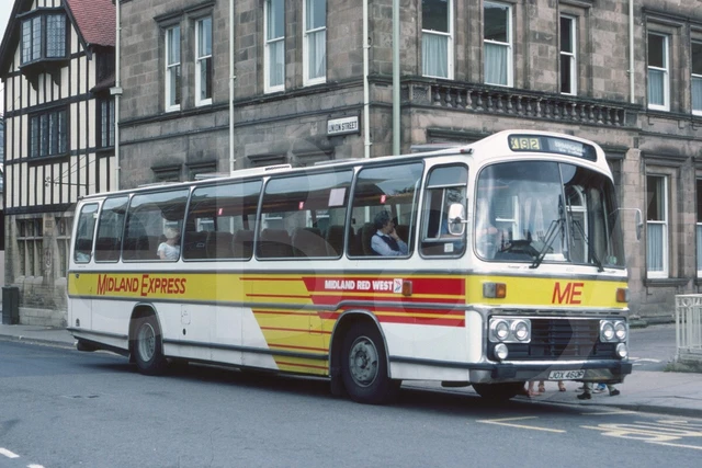 BUS PHOTO - Midland Red West Express 485 JOX485P Leyland National £1.19 ...