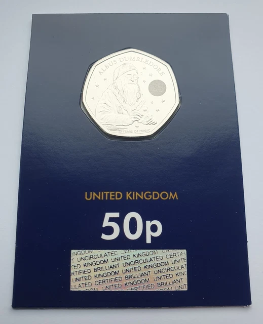 2023 ROYAL MINT Harry Potter Professor Albus Dumbledore 50p Change ...