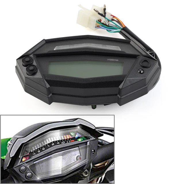 DIGITAL TACHOMETER SPEEDOMETER Gear Indicator Odometer Motor For ...