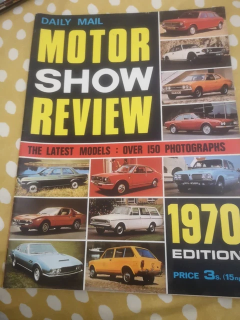 VINTAGE DAILY EXPRESS Motor Show Review 1970 brochure magazine ...