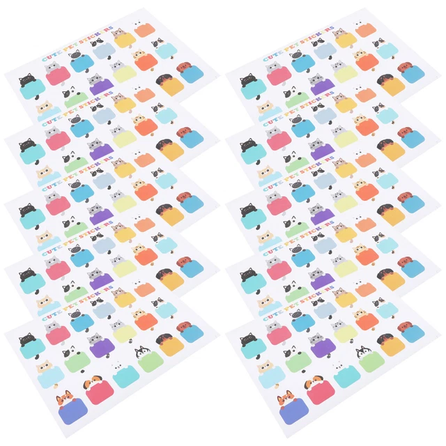 10 SHEETS BOTTLE Label Child Care Labels Cartoon Name Tag Stickers ...