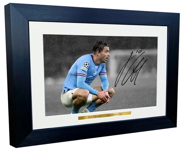 SIGNED JACK GREALISH Manchester City Autograph Photo Photograph Picture ...