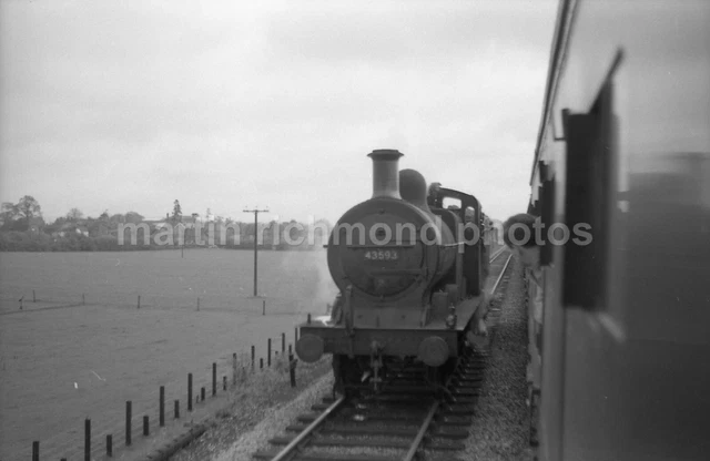 STOKE WORKS JUNCTION 3F 0-6-0 43593 23.4.61 Railway Negative RN288 £4. ...
