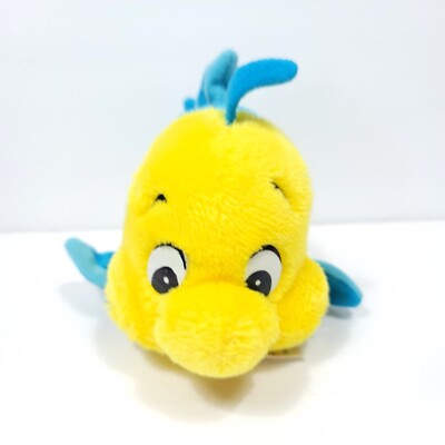 DISNEY FLOUNDER PLUSH from The Little Mermaid Fish Ariel 8" £8.93 ...