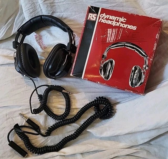 VINTAGE IN BOX RS Dynamic Over Ear Headphones Made In Japan £24.99 ...