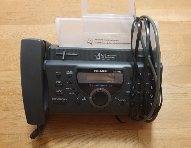 SHARP UX-P410 NORMALPAPIER FAX mit Telefon- und Kopierfunktion EUR 50,00 - PicClick DE