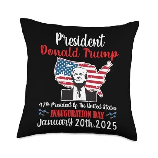 DONALD TRUMP INAUGURATION Day 2025 47th USA President Gifts Throw ...