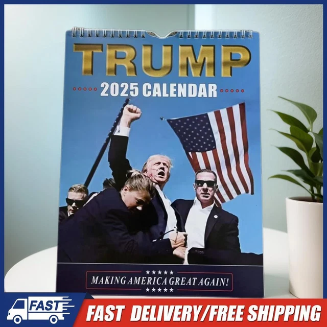 2025 TRUMP SHOOTING Monthly Calendar Trump Shooting Makes Me Stronger ...