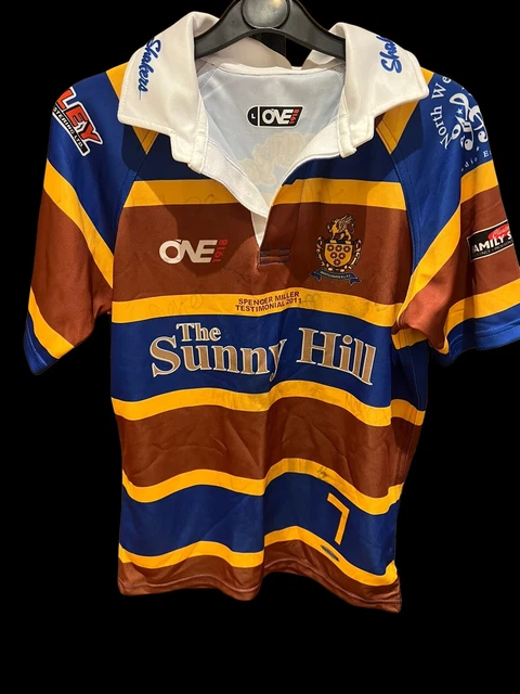WHITEHAVEN RLFC MATCH Worn Signed Rugby League Shirt 2011 Large - No 7 ...