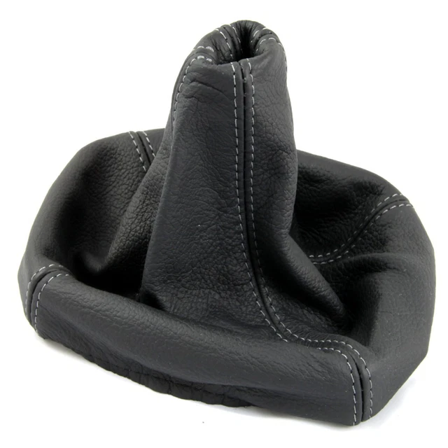 VW GOLF MK1 Mk2 Mk3 Vento Grey Stitch Quality Leather Gear Shift Boot ...