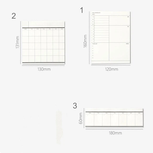 PLANNING MONTHLY WEEK Planner Time Schedule Notepad Tearable Memo Pad $13.88 - PicClick AU