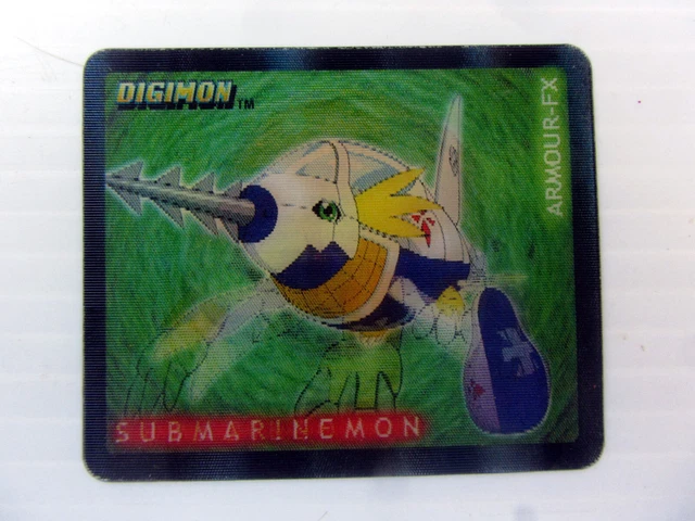 DIGI-FX DIGIMON DIGITAL Monsters EVOLVE TO ARMOUR ARMOUR-FX Lenticular ...