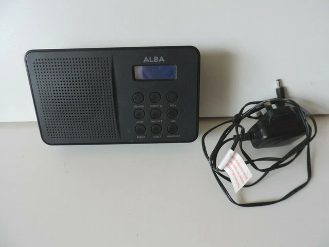 ALBA NE-2041 DAB/FM Digital Radio In Black For Battery or Mains With ...