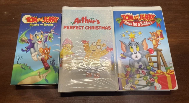 ARTHUR'S PERFECT CHRISTMAS VHS, Tom And Jerry Holiday VHS Tapes, Set Of ...