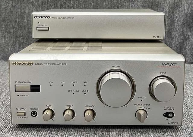 ONKYO MODEL NUMBER: A-905X/PE-155 Integrated amplifier (transistor) £ ...