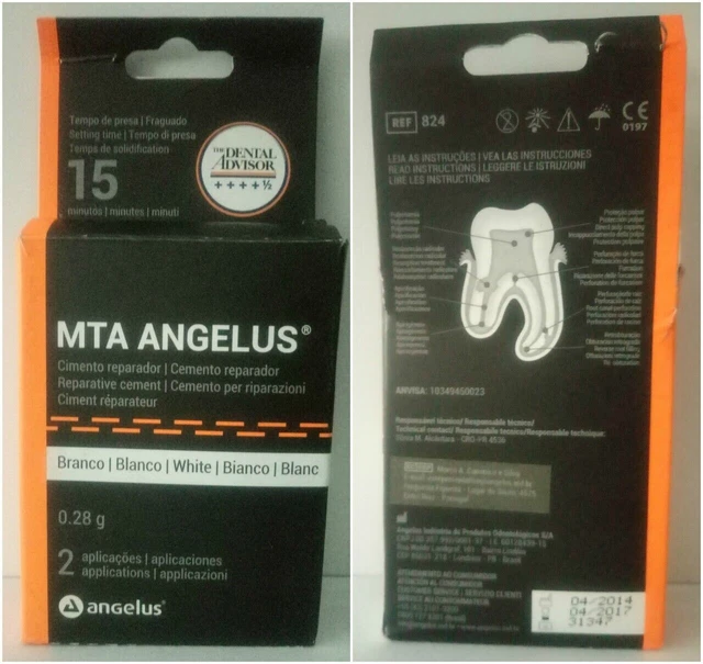 DENTAL MTA (MINERAL Trioxide Aggregate) Angelus Endodontic Cement ...