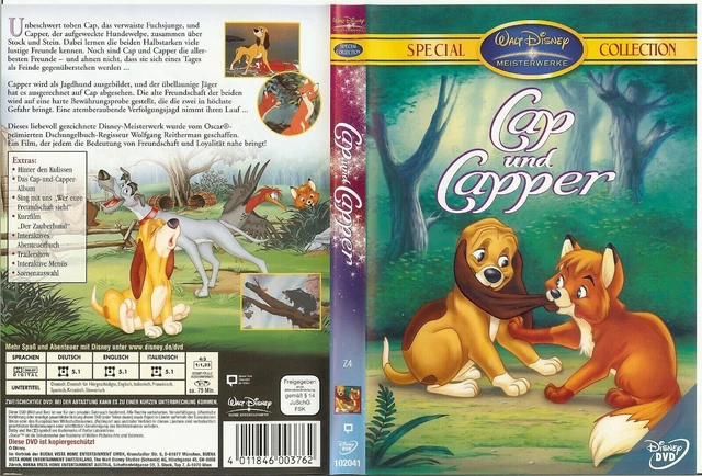 CAP UND CAPPER Walt Disney Meisterwerke - 2 Disc - DVD EUR 3,90 ...