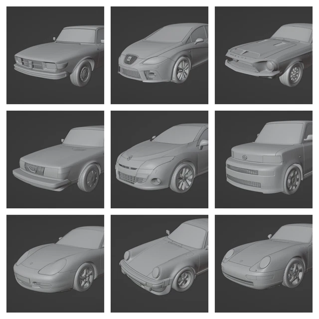 3D PRINTED 1/24 Scale Cars (P-R-S) many models to choose from £60.44 ...