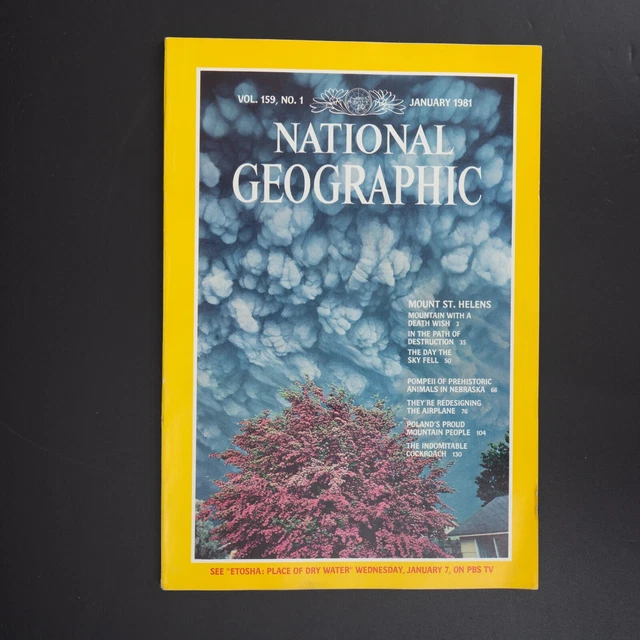 NATIONAL GEOGRAPHIC MAGAZINE January 1981 Mount St. Helens Poland ...