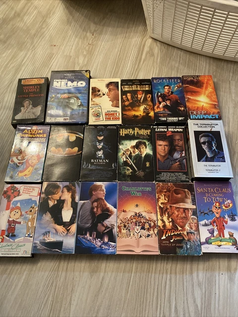 VHS LOT HARRY Potter Terminator Batman Pirates Caribbean Christmas ...