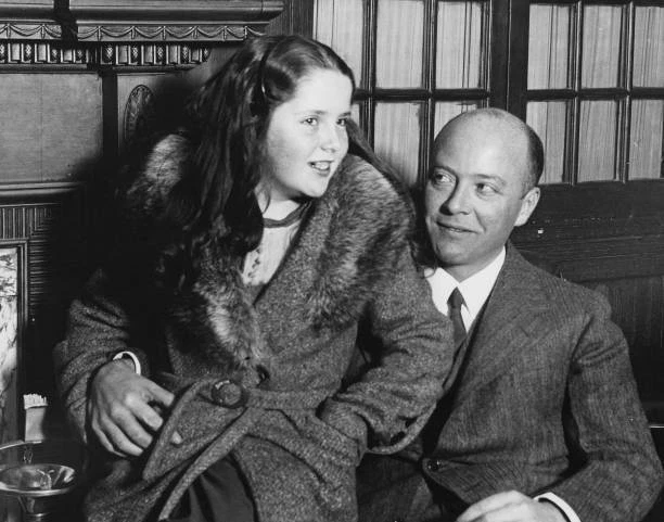 WILLIAM CHRISTIAN BULLITT with his daughter Anne at Plymouth OLD PHOTO ...