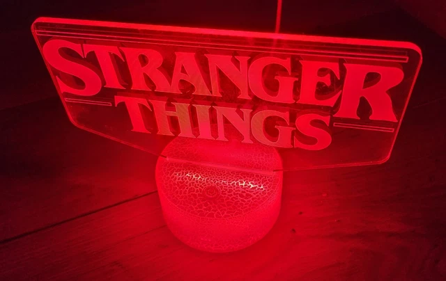STRANGER THINGS LOGO LED night Light £10.80 - PicClick UK