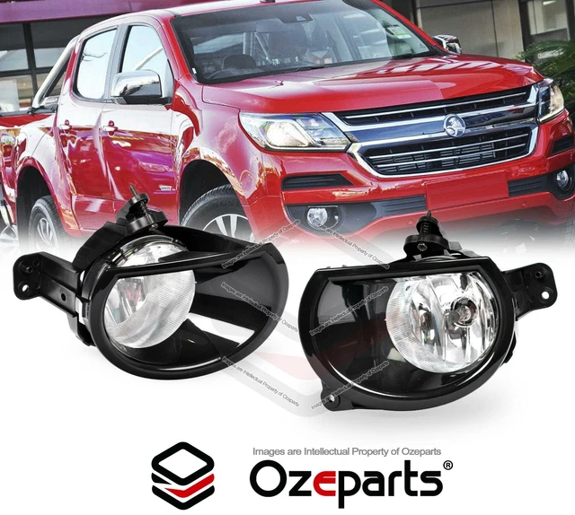 FULL SET FOG Light Spot Driving Lamp KIT Black For Holden Colorado RG ...
