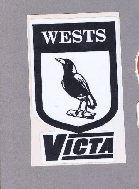 #D630. WESTERN Suburbs Magpies Rugby League Sticker - Victa Sponsor $40 ...