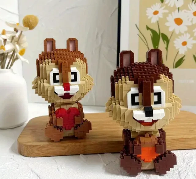 CHIP AND DALE Building Blocks Disney Chipmunks Brother Micro Bricks Toy ...