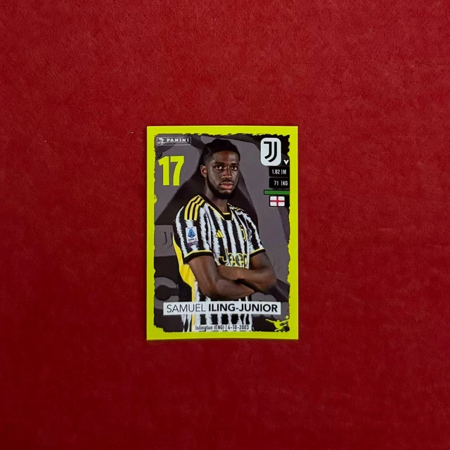 SAMUEL ILING-JUNIOR-JUVENTUS-STICKER-CALCIATORI PANINI-2023/2024-N.U19 ...