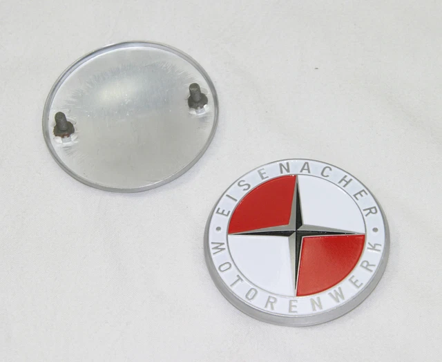 EMW - R35 /3 Plakette - Emblem Rot/Weiss - Mit Gewindestiften - Rahmen ...